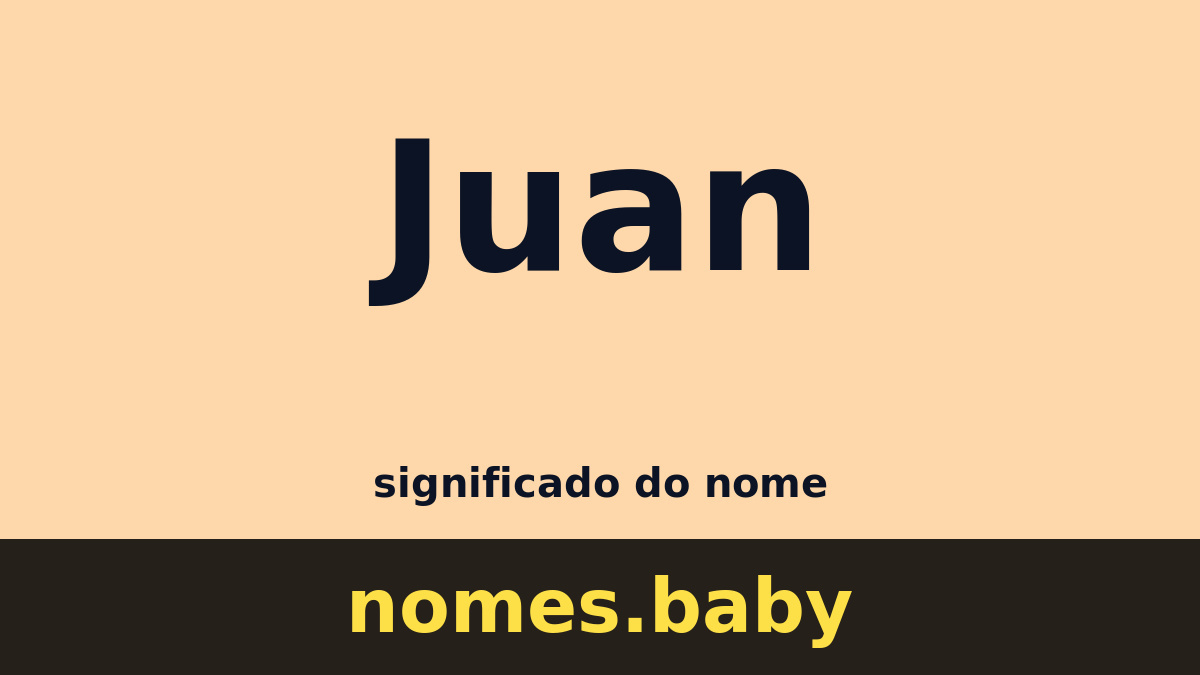 Significado do nome Juan